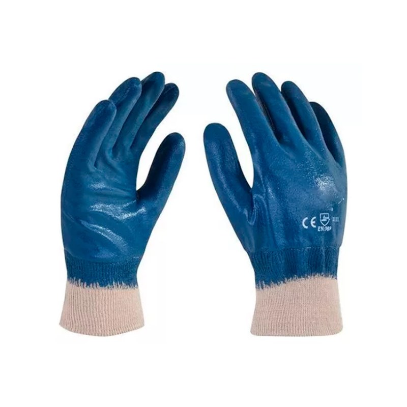 Guante de nitrilo azul reforzado puño calcetin unitalla no. fn-w-xl ...
